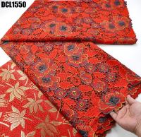 China fashion fabric african attire soft and nice silk african design for lady bridal lace wedding dress embroidery indonesia  fabric for sale