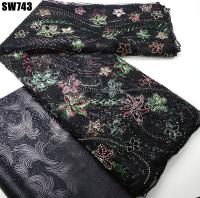 China Gold Sequins Lace Fabric Ideal for Wedding Dress and Bridal Gowns in European Fashion for sale