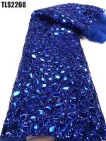 China Party Occasion African Multi Color Net Embroidery Tulle Lace Fabric for Wedding Dress for sale