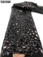 China Party Occasion African Multi Color Net Embroidery Tulle Lace Fabric for Wedding Dress for sale