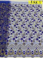 China Wholesale price sequins lace wedding dress african embroidery lace fabric party dress gold lace  mesh fabric for sale