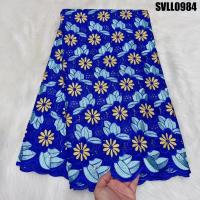 China Senegal Dress African Lace Fabric Unique Polyester Voile Fabric for Women's Clothing for sale