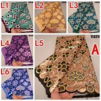 China 2023 Classical sequins lace embroidery fabric net tulle lace french fabric for wedding dress for sale