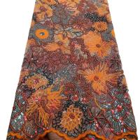China 2023 High Quality Friendly lace with sequins fabric selling for african market for sale
