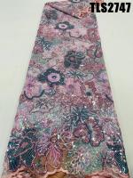 China 2023 High Quality Friendly lace with sequins fabric selling for african market for sale