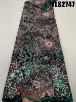 China 2023 High Quality Friendly lace with sequins fabric selling for african market for sale