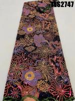 China 2023 High Quality Friendly lace with sequins fabric selling for african market for sale