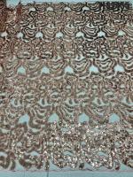 China New Arrival Quality Fancy Sequin Embroidery Mesh French African Lace Fabric For Formal Dress Abaya Dubai for sale
