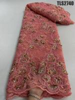 China 2023  Supoo  Latest fashion wholesale price beautiful french lace with sequins for sale