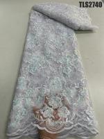 China 2023  Supoo  Latest fashion wholesale price beautiful french lace with sequins for sale