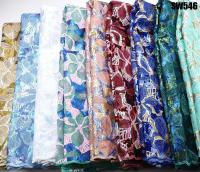 China african lace fabric sequins lace embroidery fabric mesh bridal wedding dress for sale