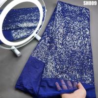 China Supporting 7 Days Sample Order Lead Time Mesh Sequin Bridal Lace Glitter Wedding Lace for sale