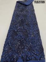 China african lace fabric sequins lace embroidery fabric net tulle lace for wedding dress clothing fabric for sale
