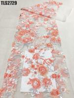China Supoo High quality Mesh Embroidered African Lace Fabric Sequins sequins lace for party for sale