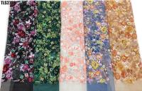 China Supoo High quality Mesh Embroidered African Lace Fabric Sequins sequins lace for party for sale