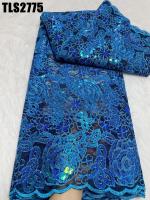 China Hot sale Fancy Design New Double net Lace Fabric Sequin Tulle Glitter Sequin Fabric Mesh lace for sale