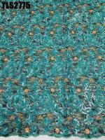 China Hot sale Fancy Design New Double net Lace Fabric Sequin Tulle Glitter Sequin Fabric Mesh lace for sale