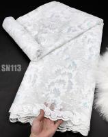 China 2021 Senegal embroidery french lace fabric nigerian tulle french lace for sale