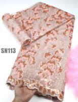 China 2021 Senegal embroidery french lace fabric nigerian tulle french lace for sale