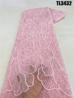 China 2023 Supoo Nice tulle lace african lace fabric for women clothing wedding dress embroidery fabric french  white sequins lace for sale