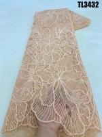 China 2023 Supoo Nice tulle lace african lace fabric for women clothing wedding dress embroidery fabric french  white sequins lace for sale