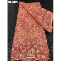 China New embroidery net lace africa nigeria lace fabric embroidery designs for sale