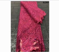 China Wholesale price tulle mesh 3D embroidery flower fabric with beads and sequins design for party for sale