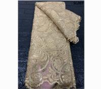 China Wholesale price tulle mesh 3D embroidery flower fabric with beads and sequins design for party for sale