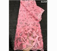 China Hot selling French Lace Fabric High Quality Embroidery Velvet Tulle Lace Fabric With Sequins for sale