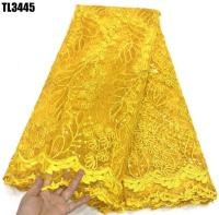 China 2023 Cheap pink tulle lace nigerian net lace fabric for dress french lady dress wedding bridal lace fabric for sale