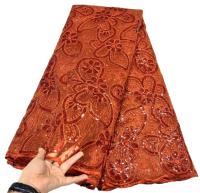 China Hot selling embroidered tulle lace net lace african lace fabric for sale