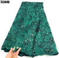 China Hot selling embroidered tulle lace net lace african lace fabric for sale