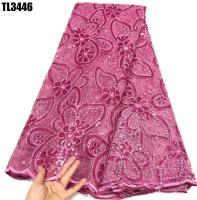 China Hot selling embroidered tulle lace net lace african lace fabric for sale