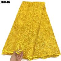 China Hot selling embroidered tulle lace net lace african lace fabric for sale