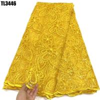 China Hot selling embroidered tulle lace net lace african lace fabric for sale