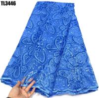 China Hot selling embroidered tulle lace net lace african lace fabric for sale