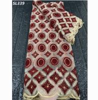 China Hot selling soft tulle lace with velvet laser cut fabric tulle lace with sequins velvet fabric for sale