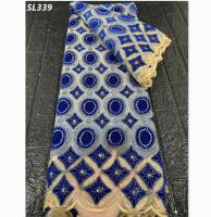 China Hot selling soft tulle lace with velvet laser cut fabric tulle lace with sequins velvet fabric for sale