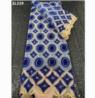 China Hot selling soft tulle lace with velvet laser cut fabric tulle lace with sequins velvet fabric for sale