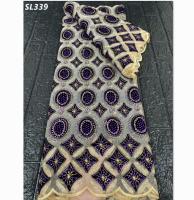 China Hot selling soft tulle lace with velvet laser cut fabric tulle lace with sequins velvet fabric for sale