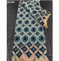 China Hot selling soft tulle lace with velvet laser cut fabric tulle lace with sequins velvet fabric for sale