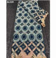 China Hot selling soft tulle lace with velvet laser cut fabric tulle lace with sequins velvet fabric for sale