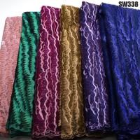 China Thread Tulle Chenille Swiss Lace Soft velvet lace for sale