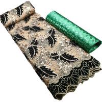 China Nigerian Lady Dress Supoo Popular Tulle Lace with Velvet Lace African Lace Fabric for sale