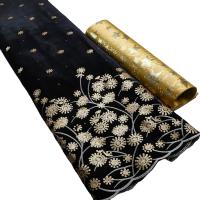 China Supoo Good quality velvet lace african lace fabric nigerian dress with sequins for wedding for sale