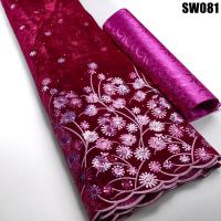 China Supoo Good quality velvet lace african lace fabric nigerian dress with sequins for wedding for sale