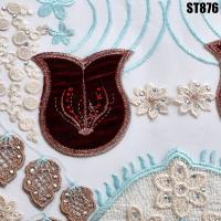 China Supoo Flocking Velvet Lace Mesh Fabric African Lace Fabric for Nigerian Wedding/Party for sale