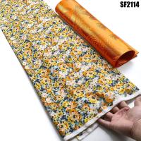 China Supoo African Lace Silk Velvet Embroidery Fabric Stretch Korean Velvet for Women Dress for sale