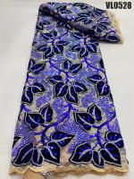 China Supoo Good quality African Velvet Embroidery Fabric with Sequins Women dress for Party for sale