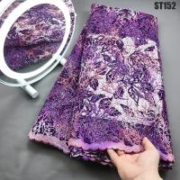 China Supoo High quality flocking velvet lace Nigerian lace embroidery african lace fabric for party for sale